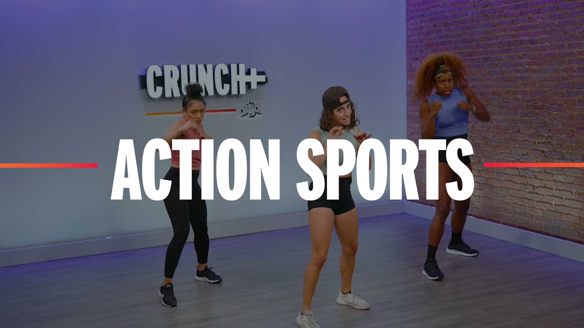 Crunch+ offers live and on-demand workouts segmented into six different ...